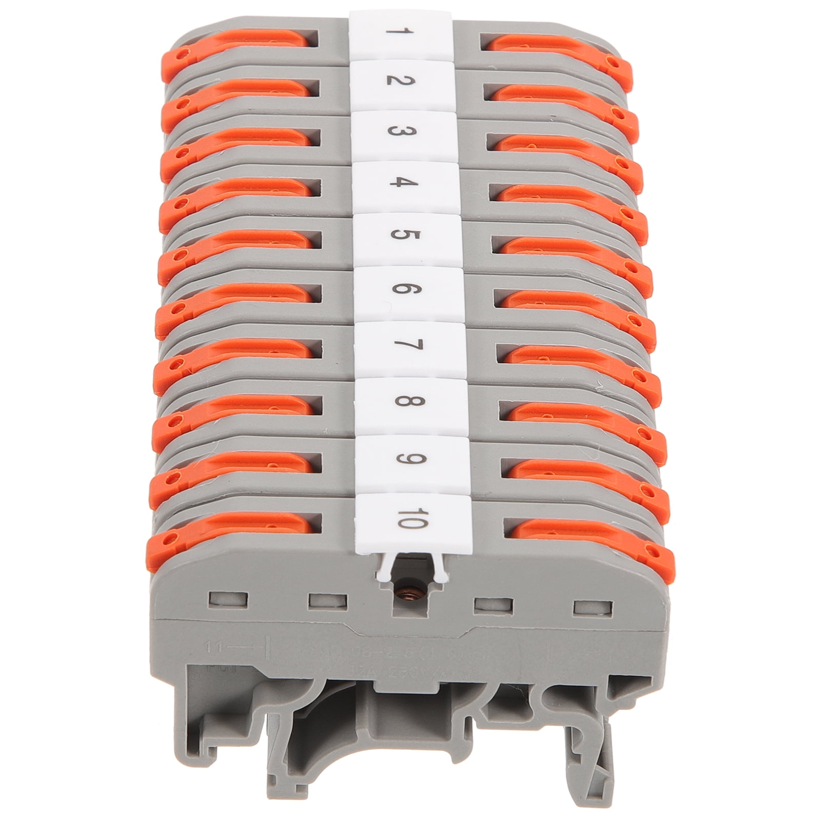 10 Sets Non Kit Rail Terminal Solid Wire Connector 4.5x2.5 Grey ...