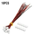 10 Sets Of For Jst Xh2.54Mm Wire and Cable Connectors 2-4 Pin Male Female Plug 24Awg 2P ...