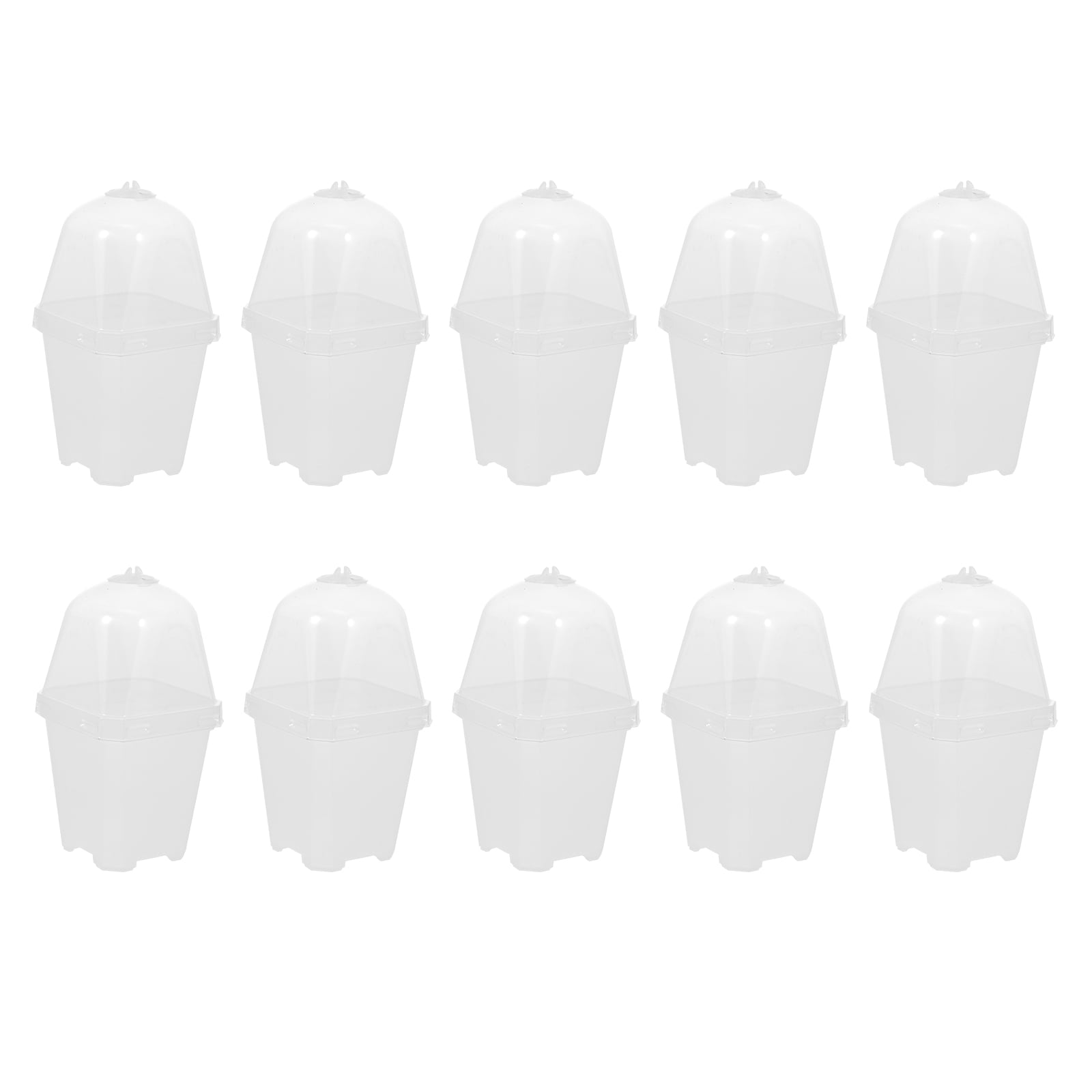 10 Sets Plant Germination Plastic Cups Plant Growing Boxes Nursery ...