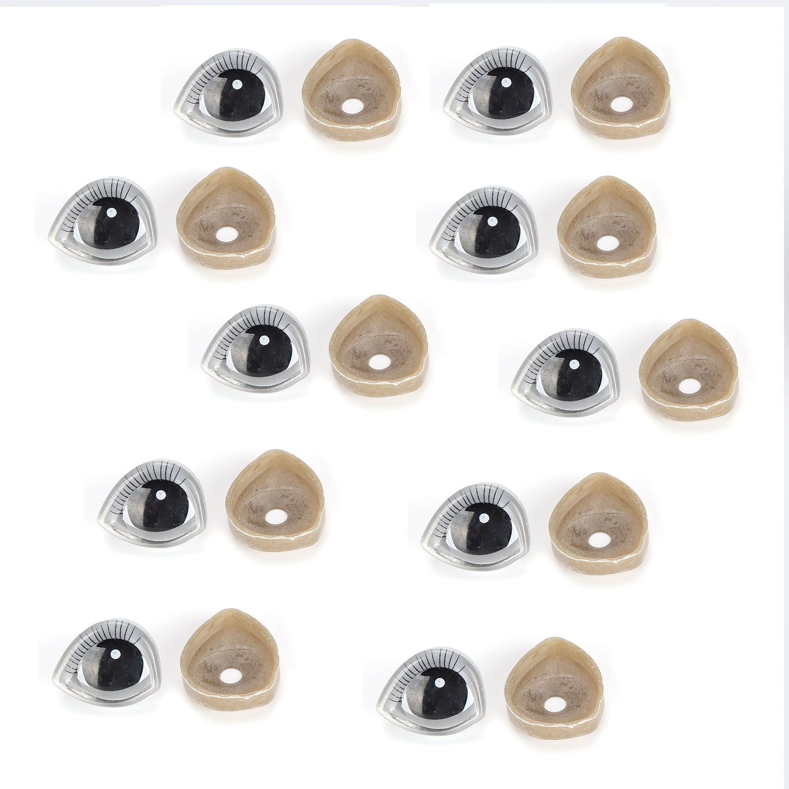 10 Sets Plastic Doll Eyes Resin Stereoscopic Animal Safety Eyes Resin ...