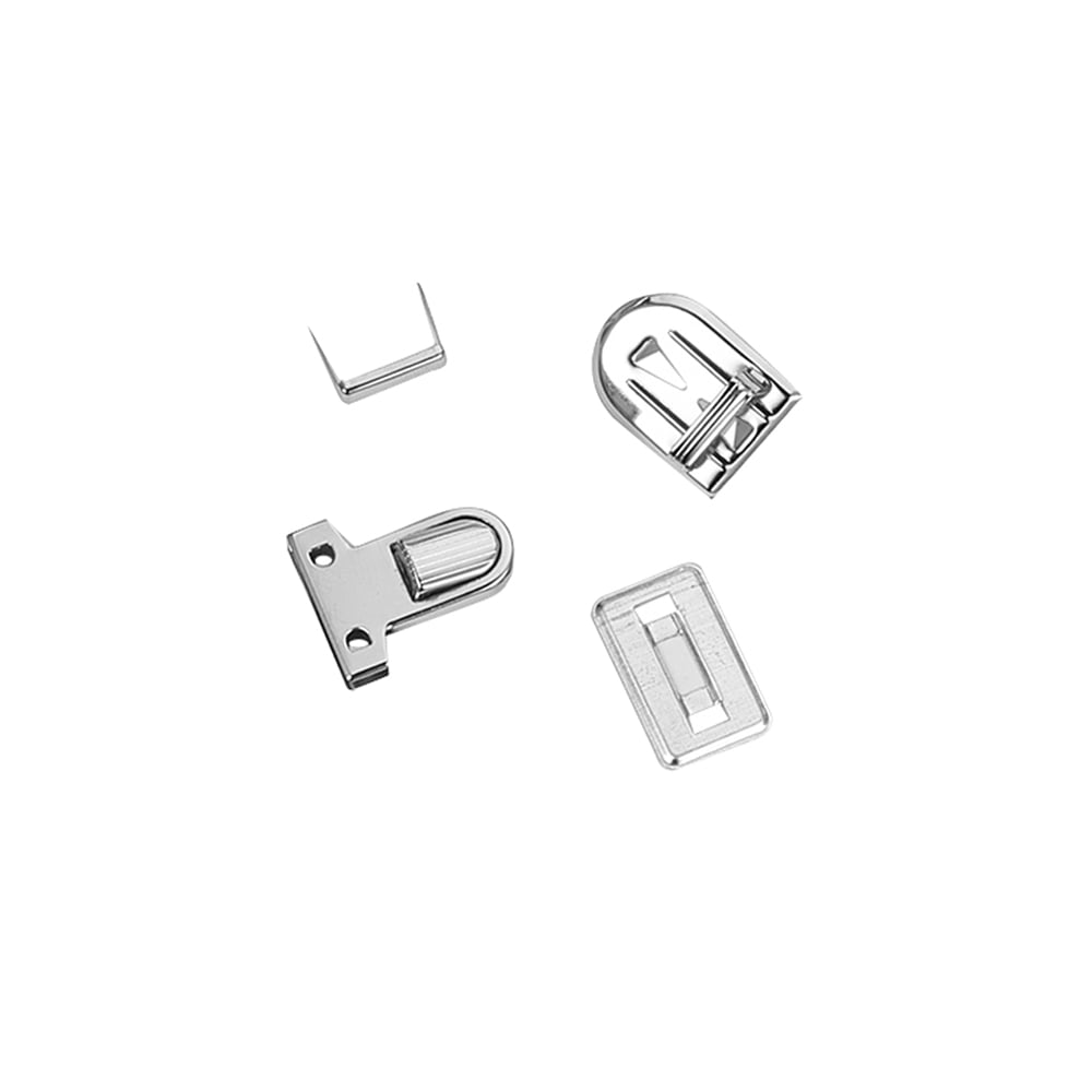 10 Sets Platinum Iron Tuck Lock Clasp Catch Purse Thumb Lock for ...