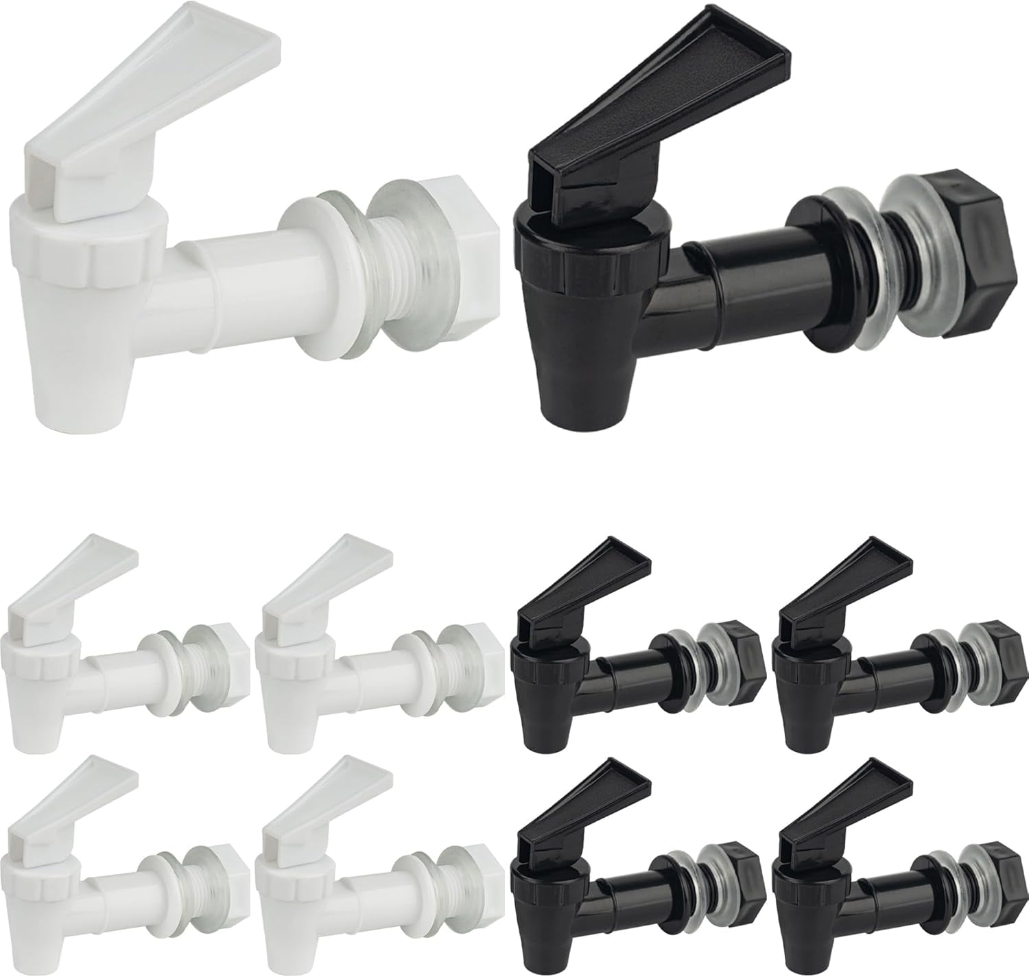 10 Sets Replacement Cooler Faucet, Reusable Plastic Spigot for Beverage ...