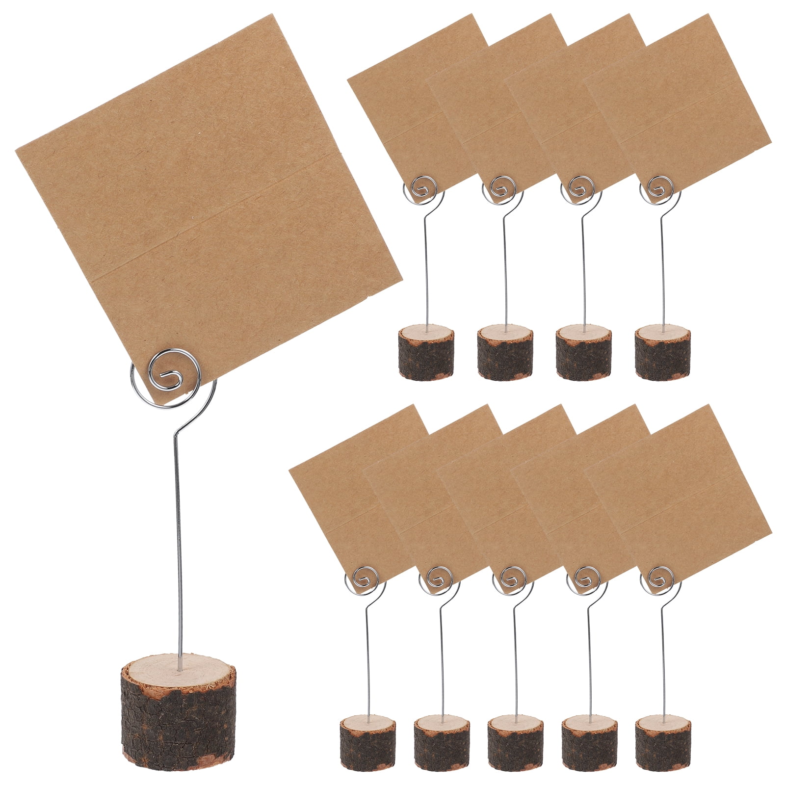 10 Sets Rustic Party Decor Photo Holder Clip Stand Poster Hangers Cards ...