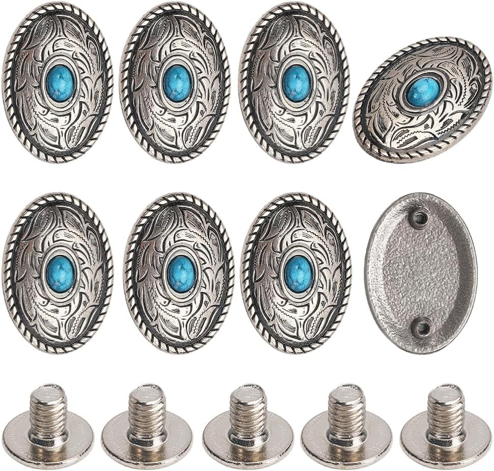 10 Sets Screw Back Rivet Buttons Metal Decorative Rivets Alloy Vintage ...
