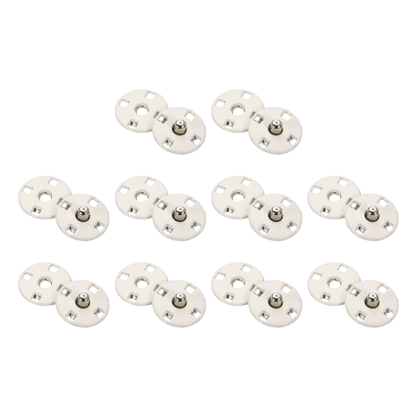 Uxcell 10 Sets Sewing Snap Buttons, Press Buttons Snap Fasteners 10mm ...