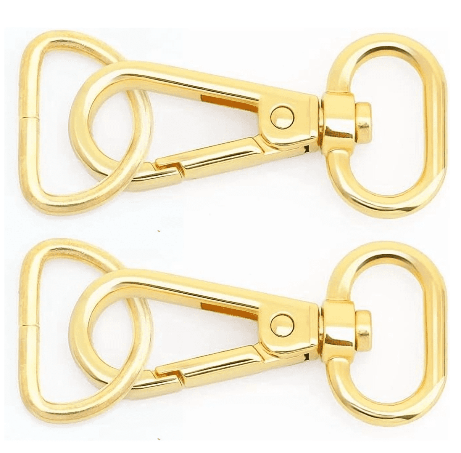 10 Sets Silver Snap Hooks Lobster Clasp Swivel Push Gate Fashion Clips ...