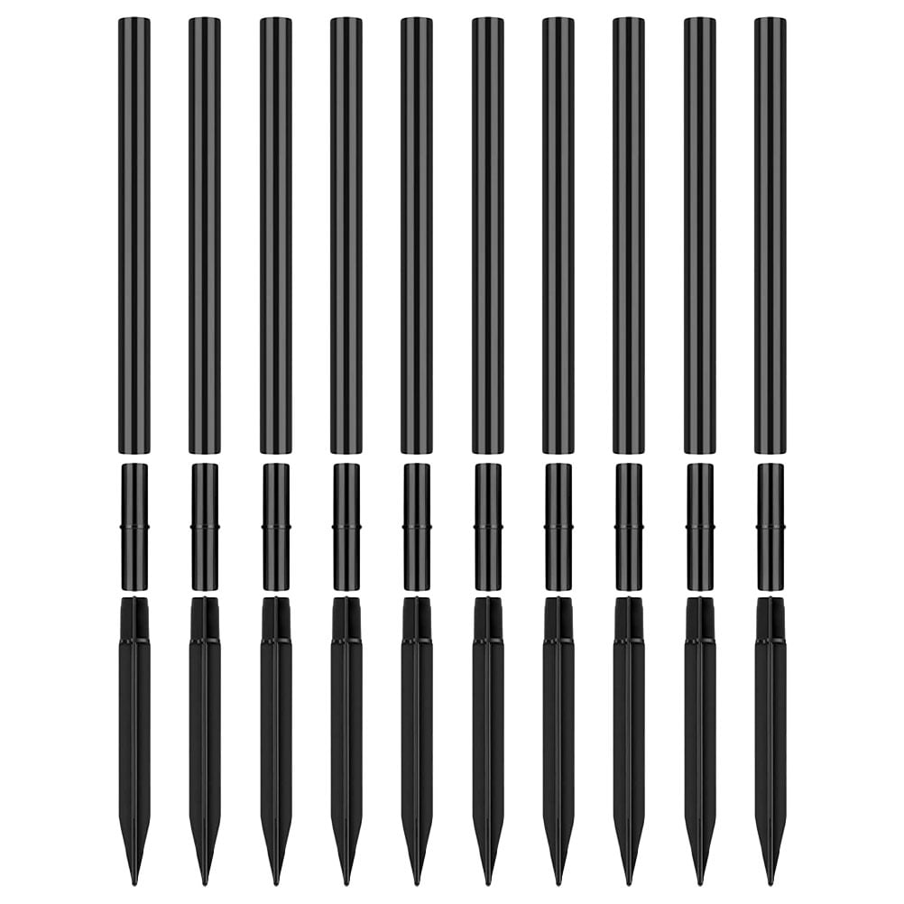 OUNONA Weather-Resistant Solar Light Stakes for Garden Decor - Black ...