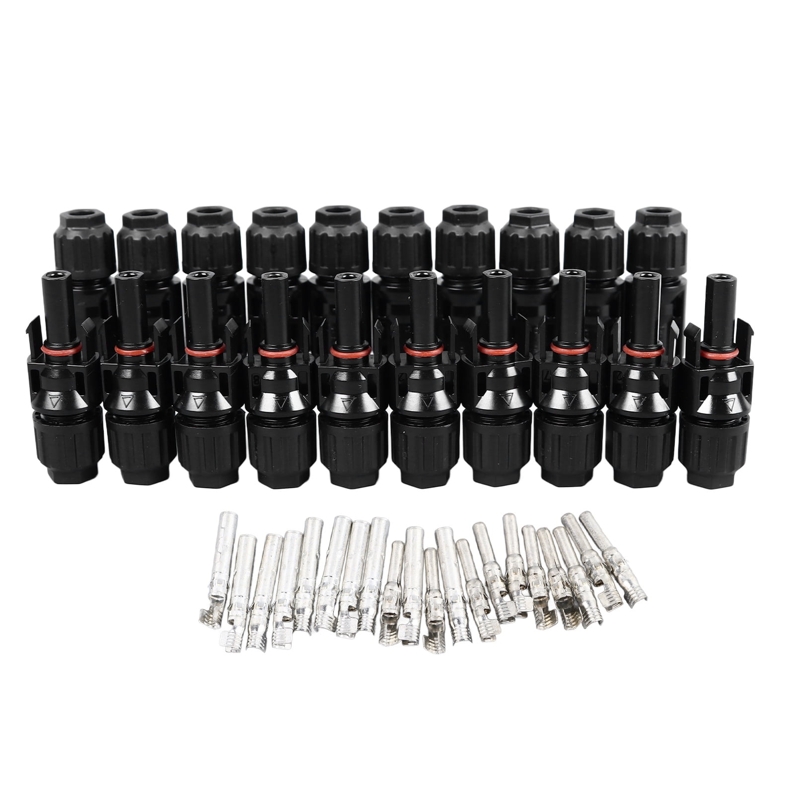 10 Sets Solar Panel Connector Flame Retardant DC 1000V Male Female ...