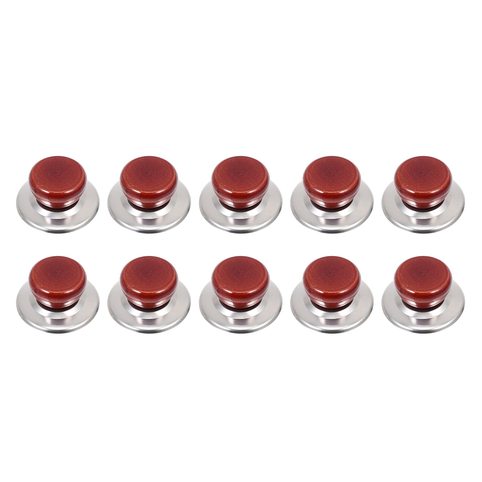 10 Sets Universal Kettle Lid Knobs for Home Use Brown Stainless Steel ...