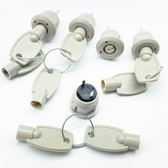 10 Sets Switch for Fire Hydrants Plastic Lock Key Switch for Telephone ...