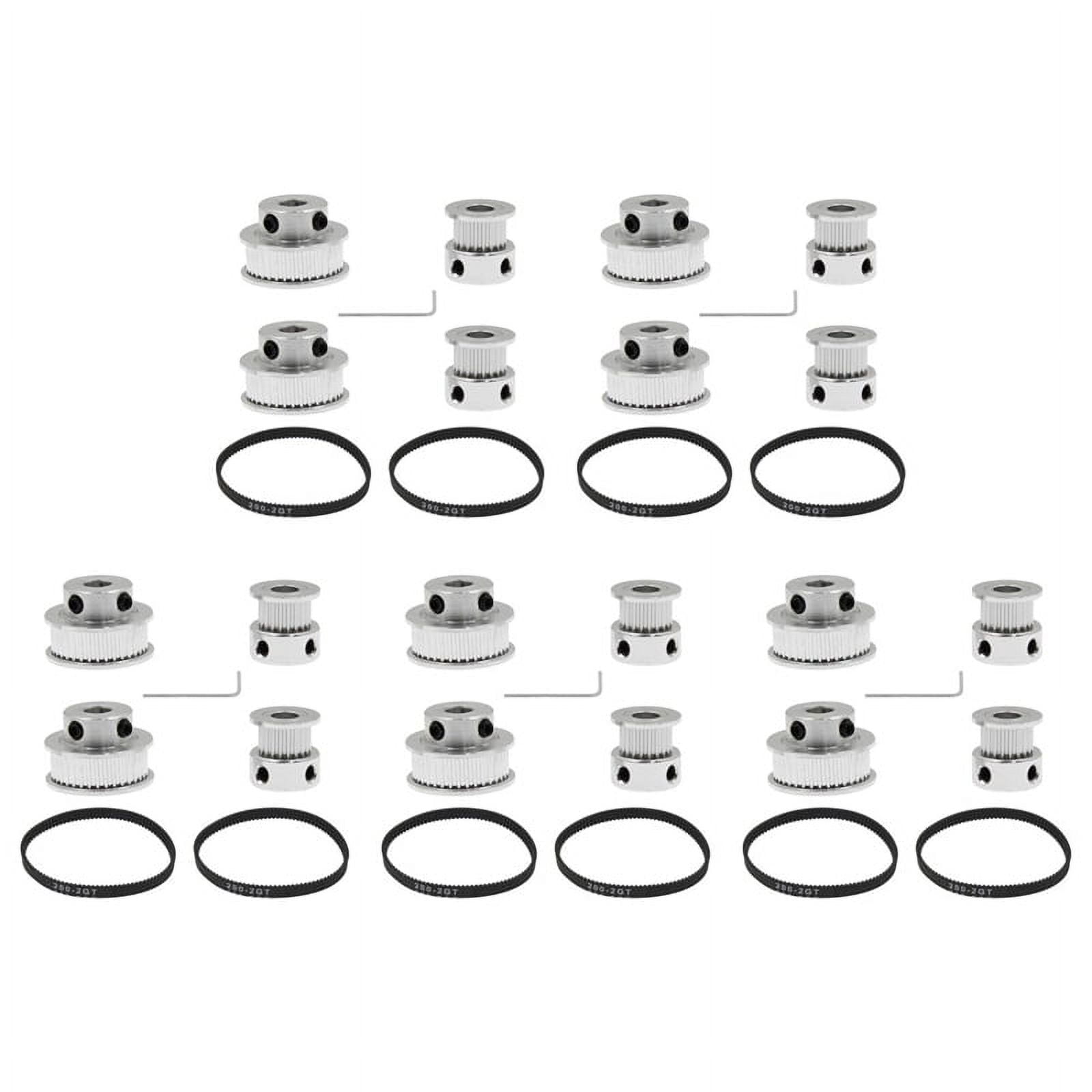 10 Sets Timing Belt Idler Pulley Aluminum Synchronous Wheel Kit for 3D ...