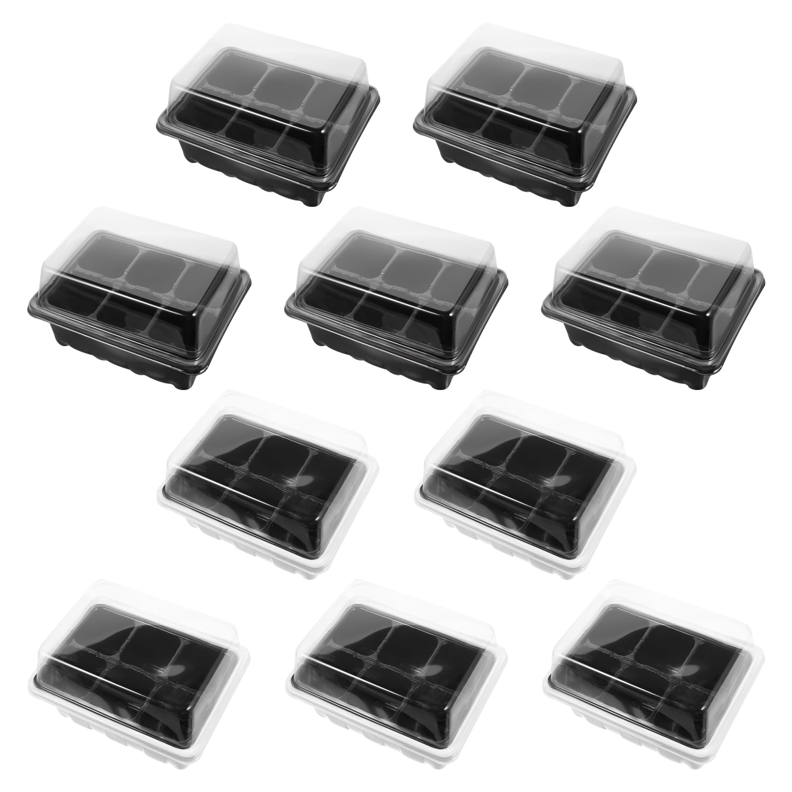10 Sets Trays Starter Tray Kit Garden Propagation Kit - Walmart.com