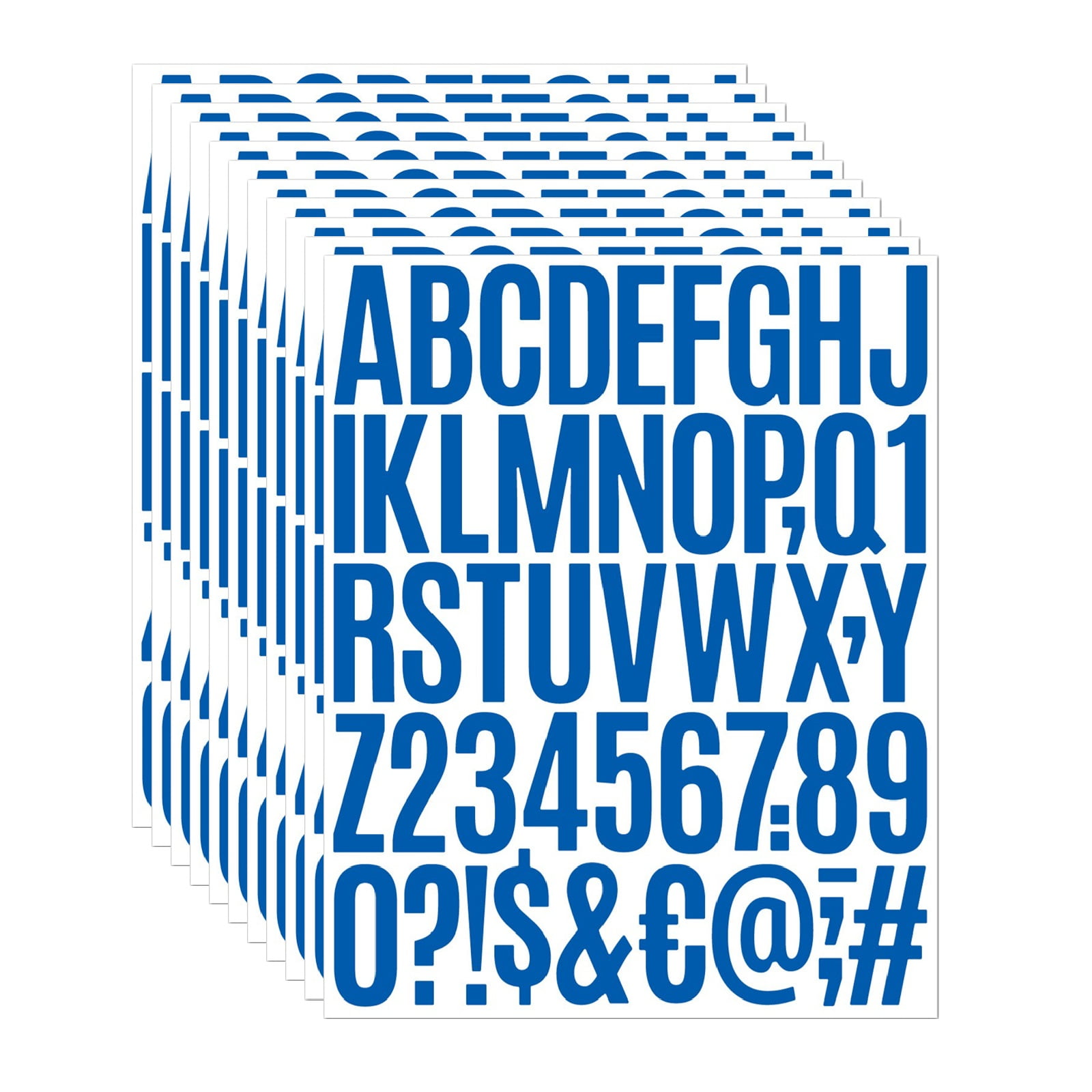 10 Sets Vinyl Letter Stickers,2 inch Self Adhesive Alphabet Numbers ...
