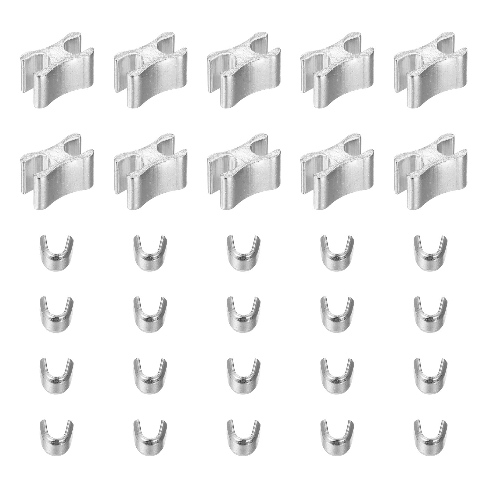 10 Sets Zipper Slider Retainers, #3 Top Stoppers & Bottom Stops for ...