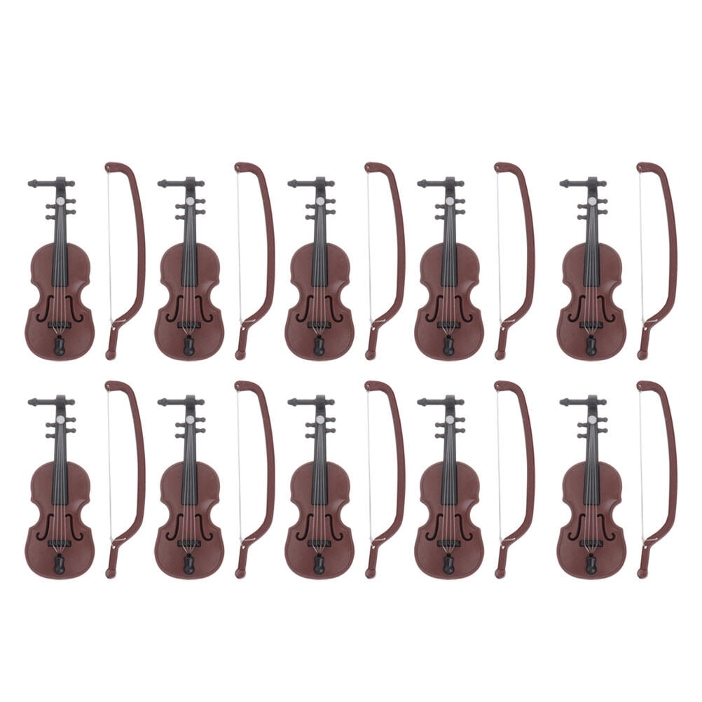 10 Sets of Creative Miniature Violin Adornments Realistic Violin ...