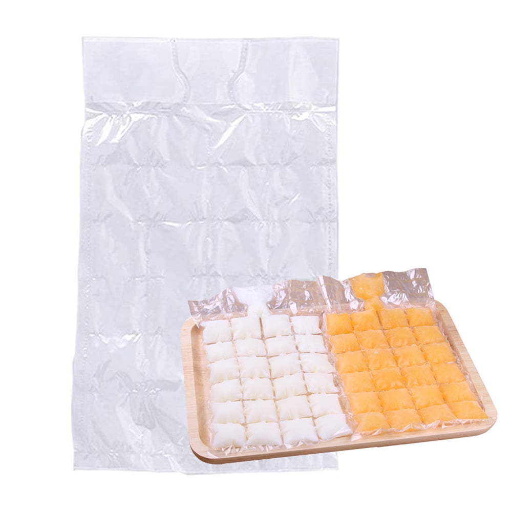 10 Sets of Disposable Ice Cube Bags Stackable Easy Release Ice Cube ...