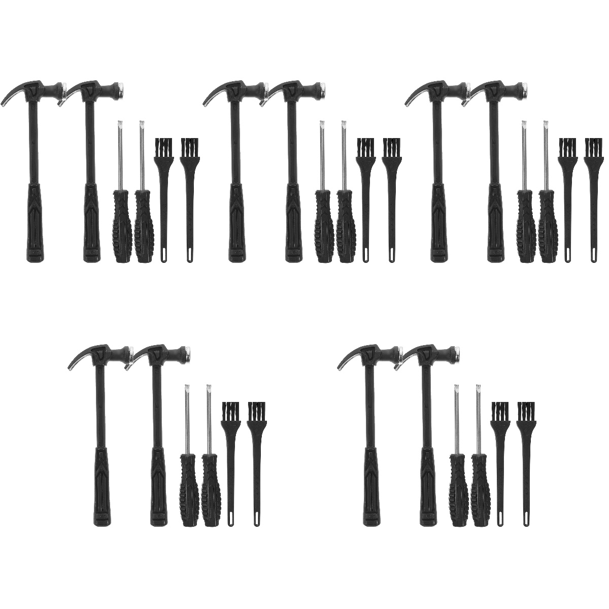 10 Sets of Kids Tools Set Plastic Hammer Chisel Brush Scraper Tool Toys ...