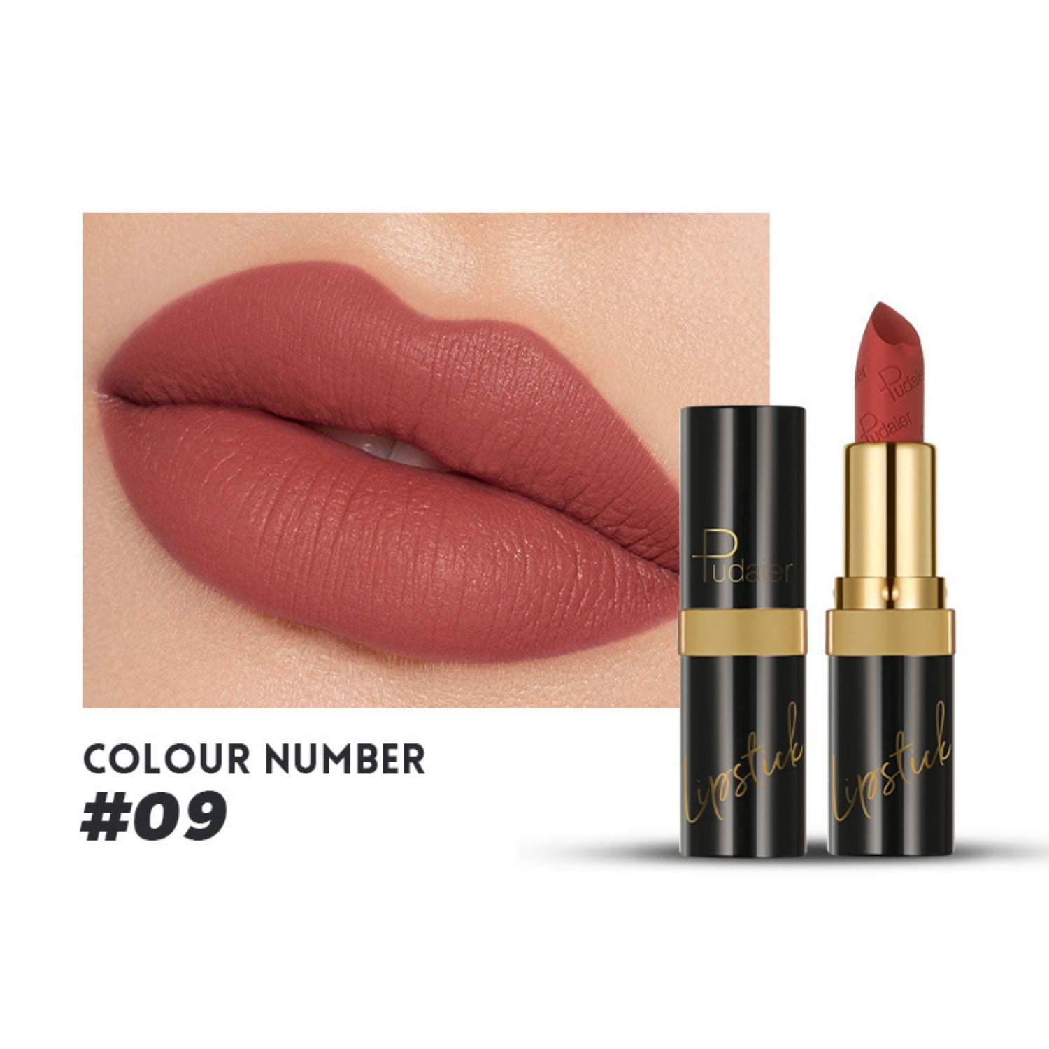 10-Shade Matte Liquid Lipstick Velvety Transfer-Resistant Long-Lasting ...