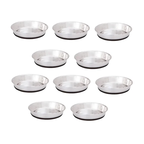10 Shallow Dish Dog Small Animal Food Water Bowls Short Snout Design ...