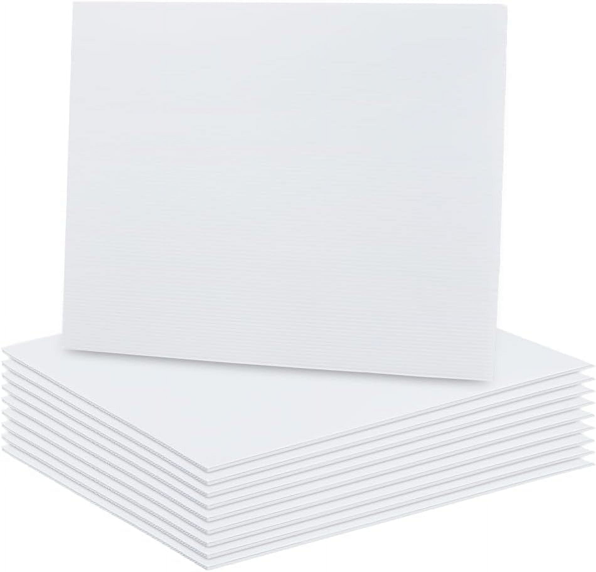 10 Sheet 10 Sheets White Corrugated Plastic Sheets 15.7x11.8inch Blank ...