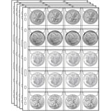 10 Sheet Coin Collection Pages, Bexikou 200 Pockets Coin Collecting ...