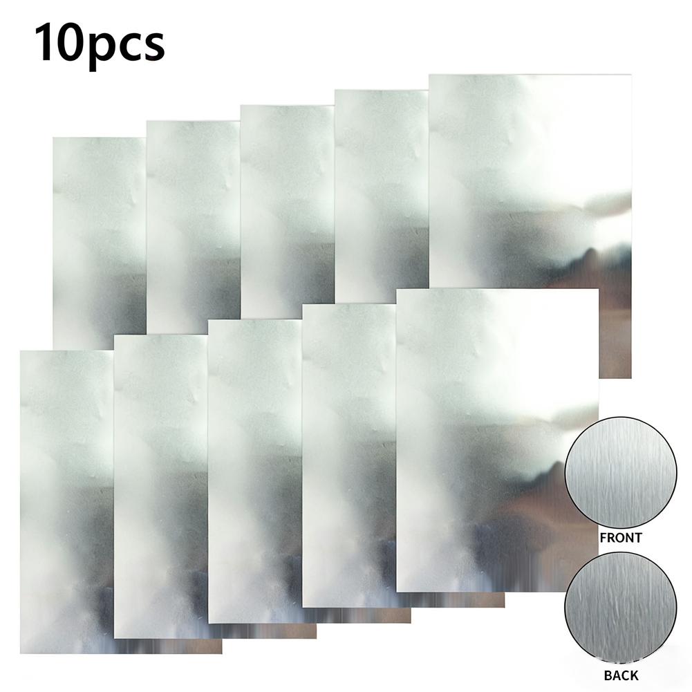 10 Sheet Embossing Foil Sheets,Gold/Silver Aluminum Crafting Tin Foil ...