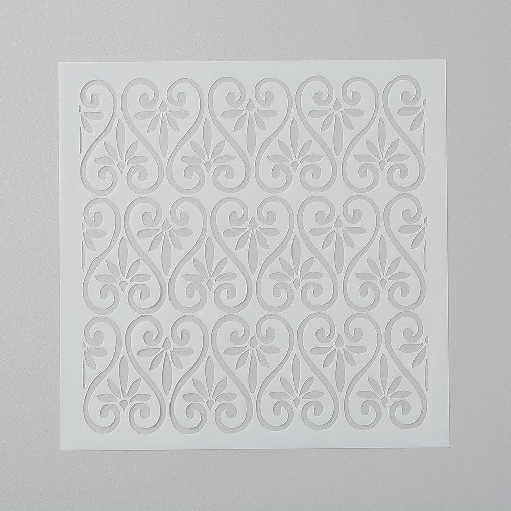 10 Sheet Geometric Painting Stencils Geometric Plastic Reusable ...