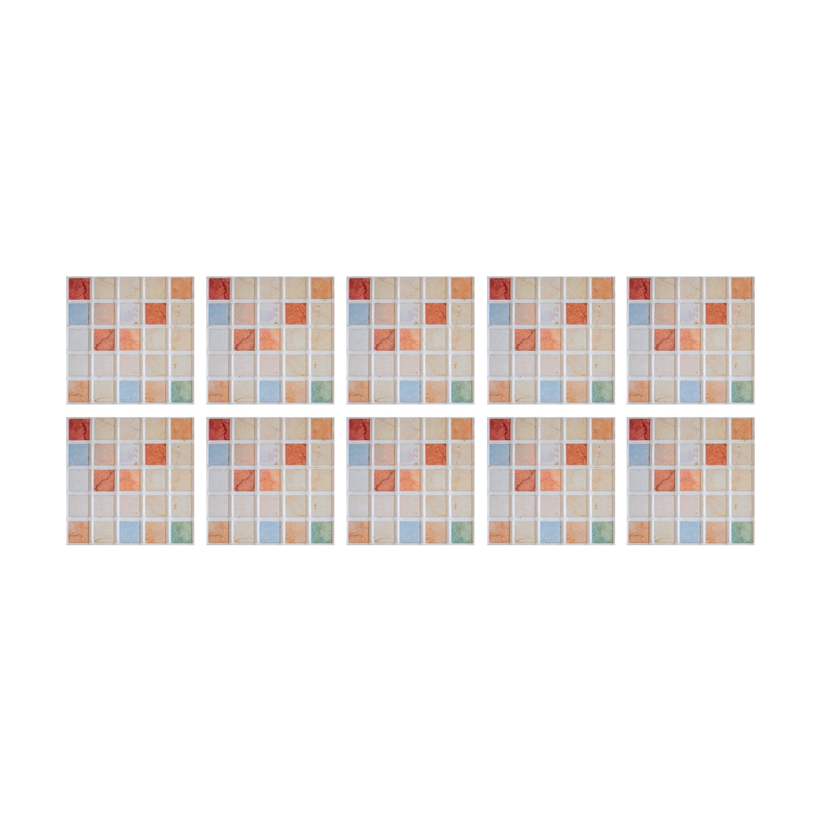 10 Sheet Peel and Stick Backsplash Self Adhesive Mosaic Tile Sticker ...
