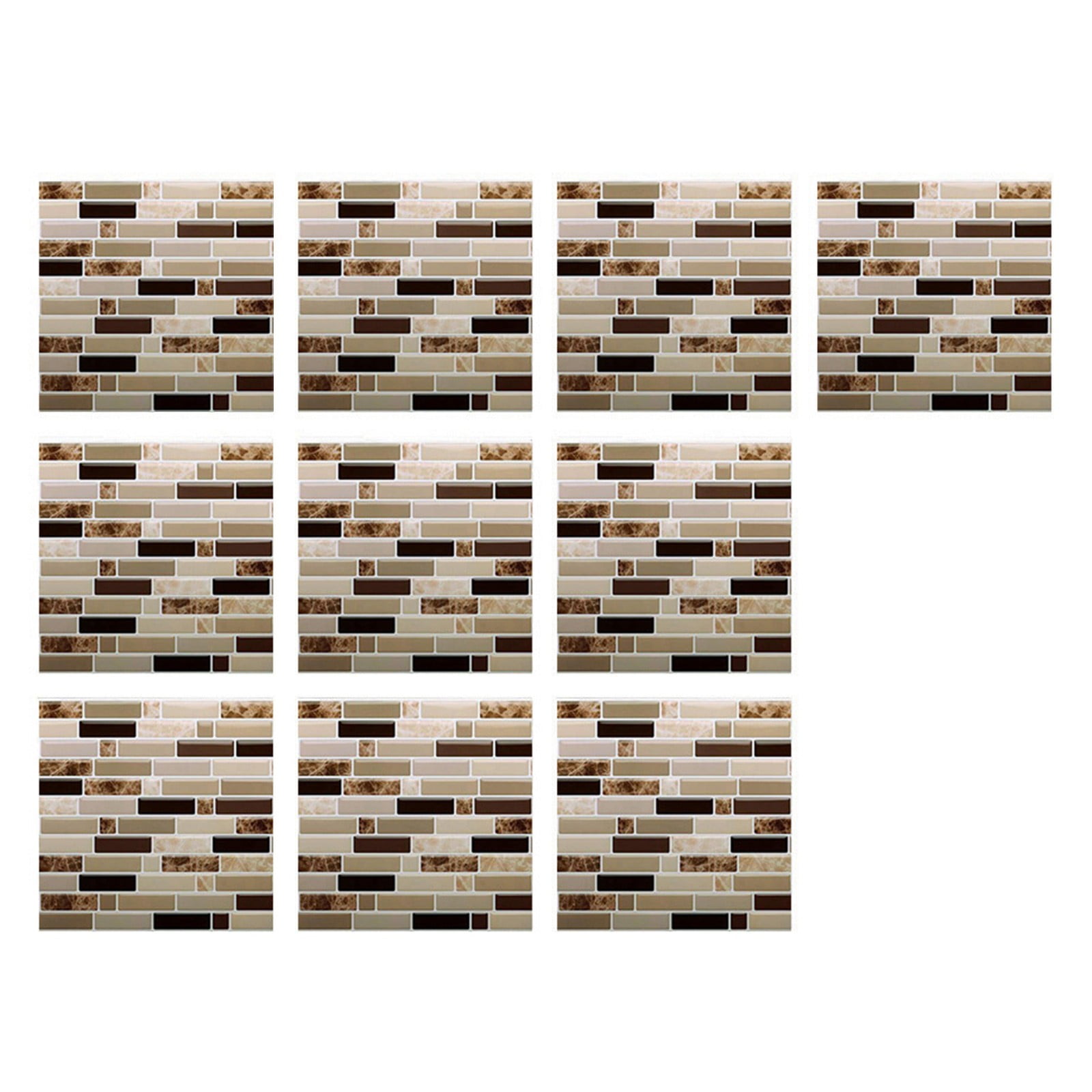 10 Sheet Peel and Stick Backsplash Subway Self Adhesive Backsplash Wall ...