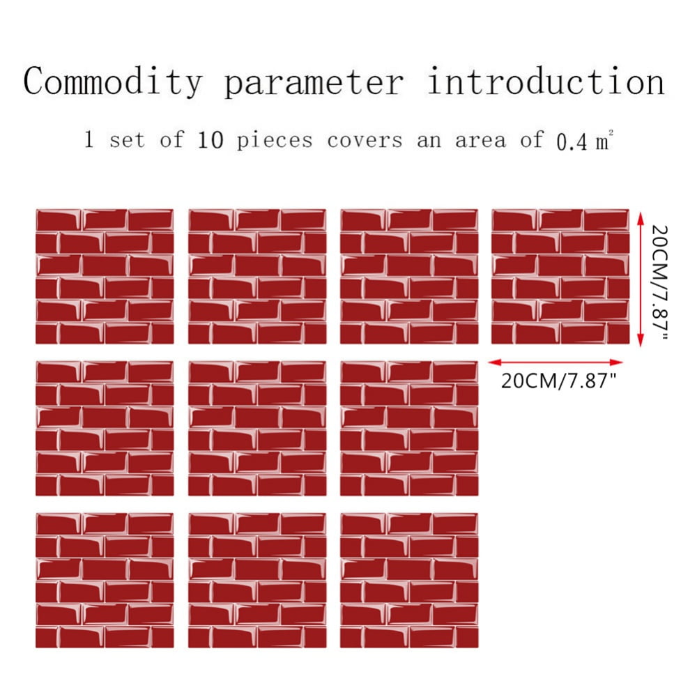 10-Sheet Peel and Stick Backsplash Tile Sticker for Kitchen Bathroom,7. ...