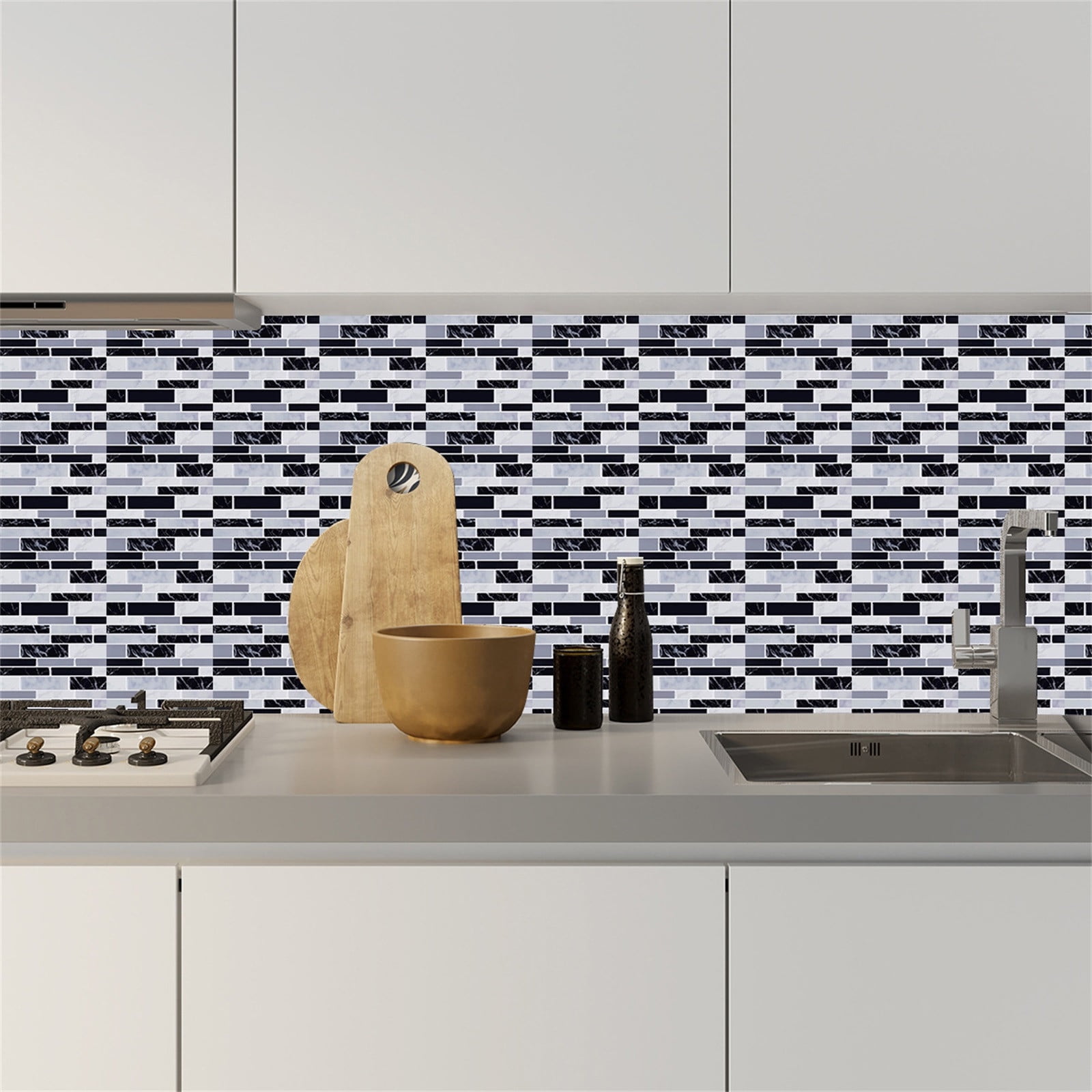 10-Sheet Peel and Stick Tile Backsplash Self Adhesive Tile Backsplash ...