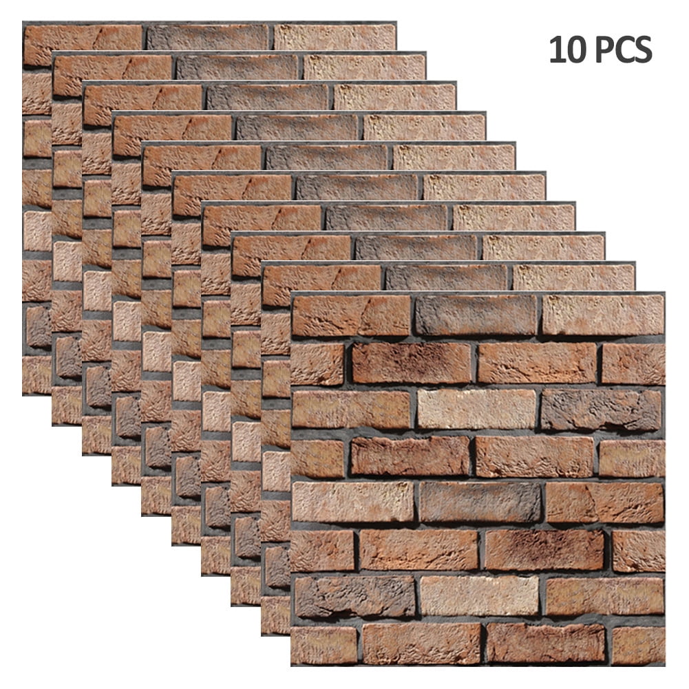 10-Sheet Peel and Stick Backsplash Tile, Anti-collision, Three ...