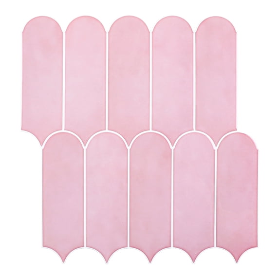10-Sheet Peel and Stick Backsplash Tile, Self Adhesive Feather ...
