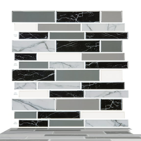 10-Sheet Subway Tile Peel and Stick Backsplash, Self Adhesive Vinyl ...