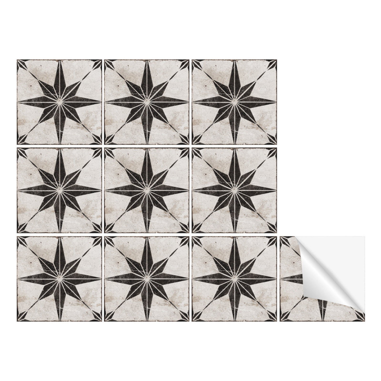 10-Sheet Peel and Stick Backsplash Tiles, Self Adhesive Stick on Tiles ...
