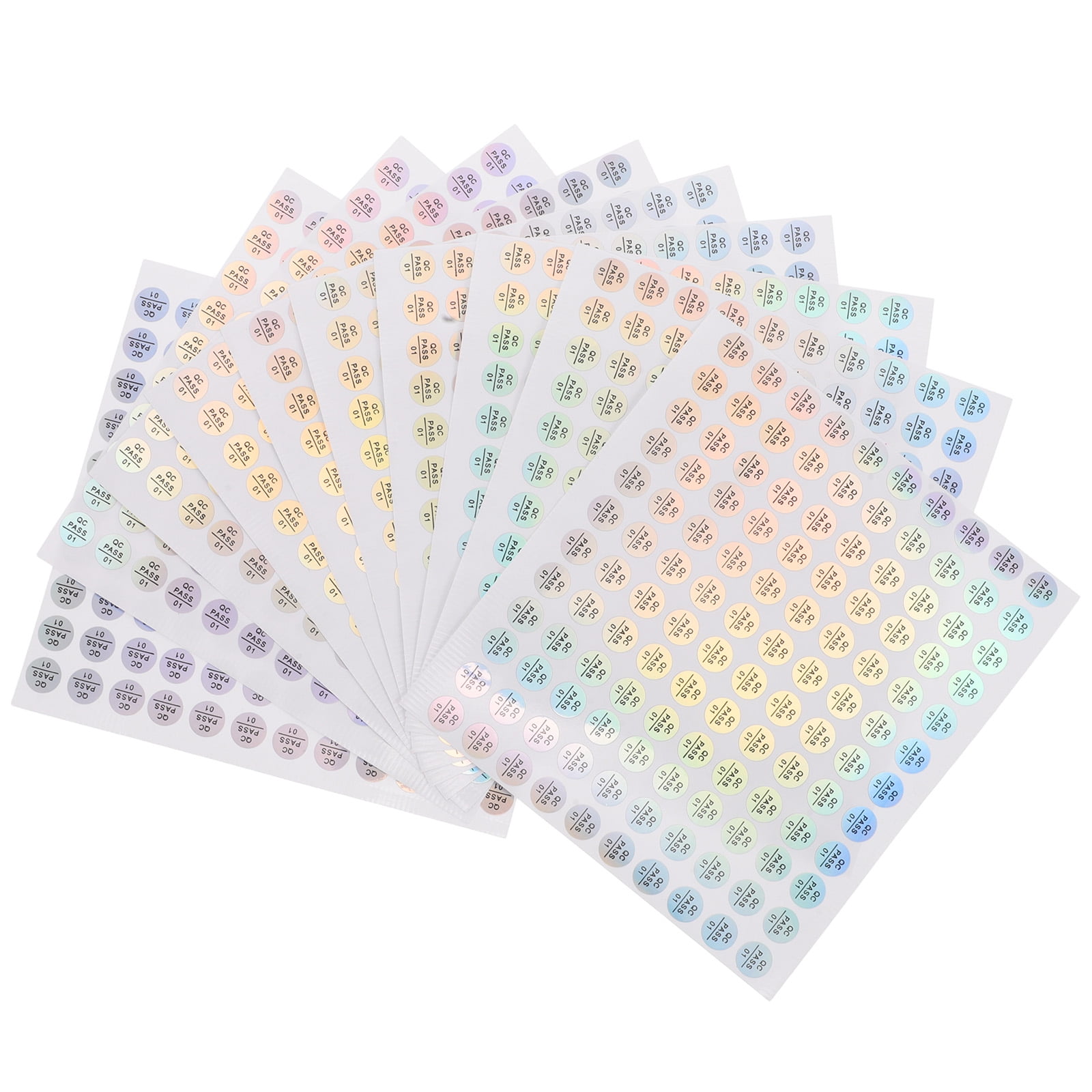 10 Sheet Round Valve Cover Quality Inspection Pass Sticker - Walmart.com