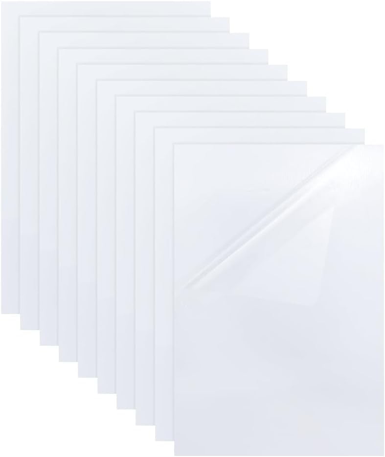 10 Sheet Self Stick Mounting Board for DIY Stitch 7.78"x11.8" White ...
