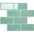 10-Sheet Subway Tile Peel and Backsplash, Self Wall Tiles, Backsplash ...