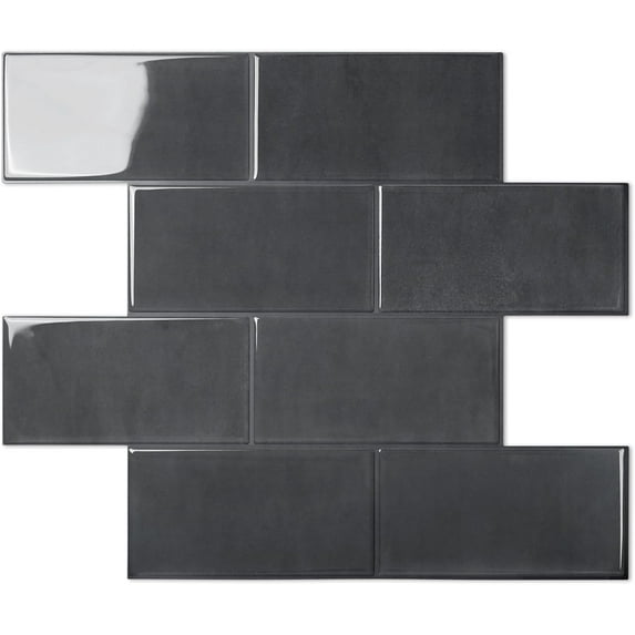 10-Sheet Subway Tile Peel and Backsplash, Self Wall Tiles, Backsplash ...