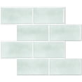 10-Sheet Subway Tile Peel and Backsplash, Self Wall Tiles, Backsplash ...