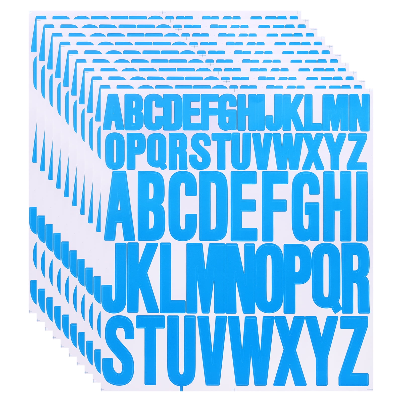 10 Sheet Vinyl Letter Sticker, 1 Inch, 2 Inch 520Pcs Stick Letters ...