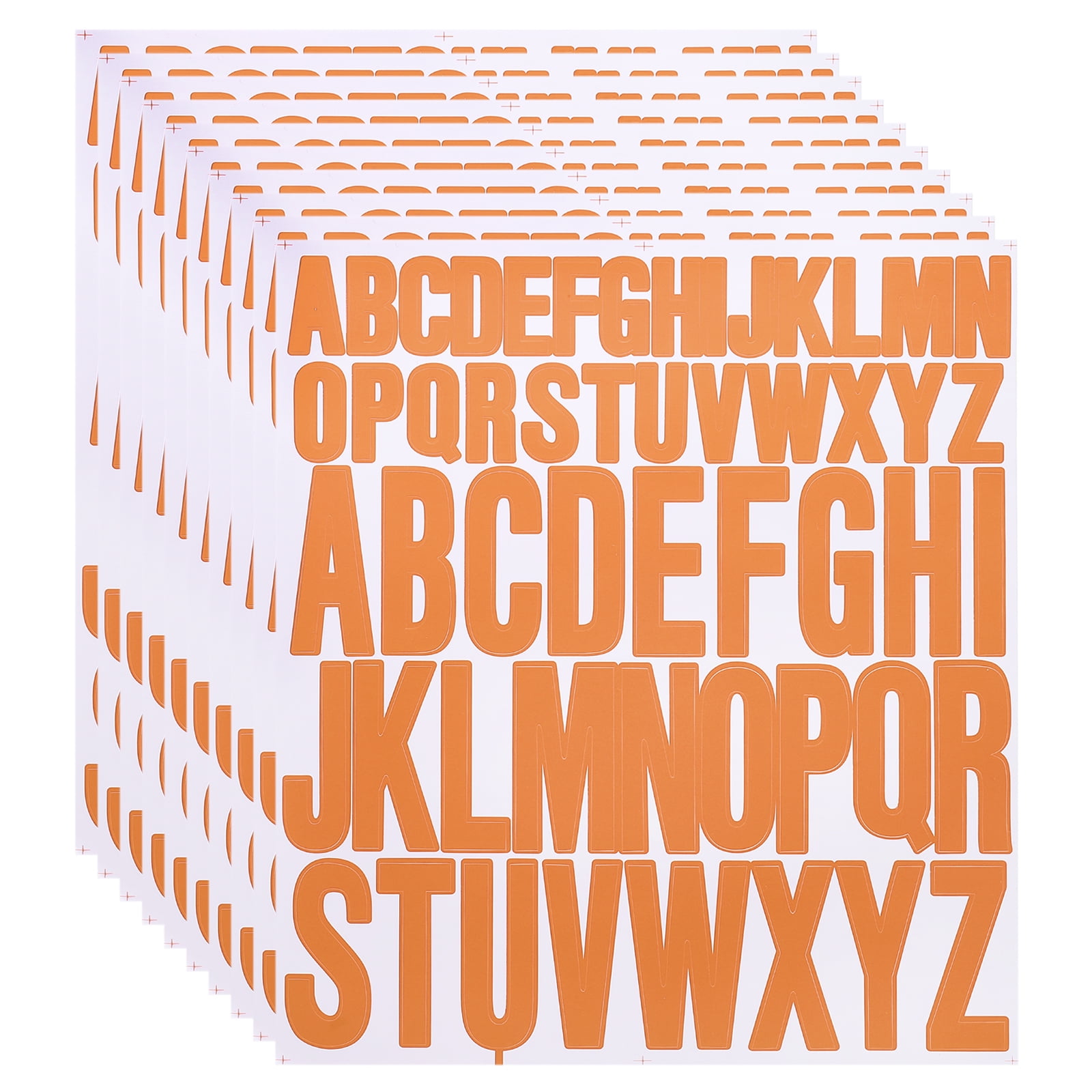 10 Sheet Vinyl Letter Sticker, 1 Inch, 2 Inch 520Pcs Stick Letters ...