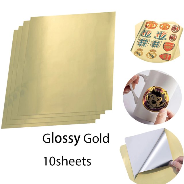 10 Sheets 100% Transparent Vinyl Sticker Paper Matte A4 Label Sticker ...