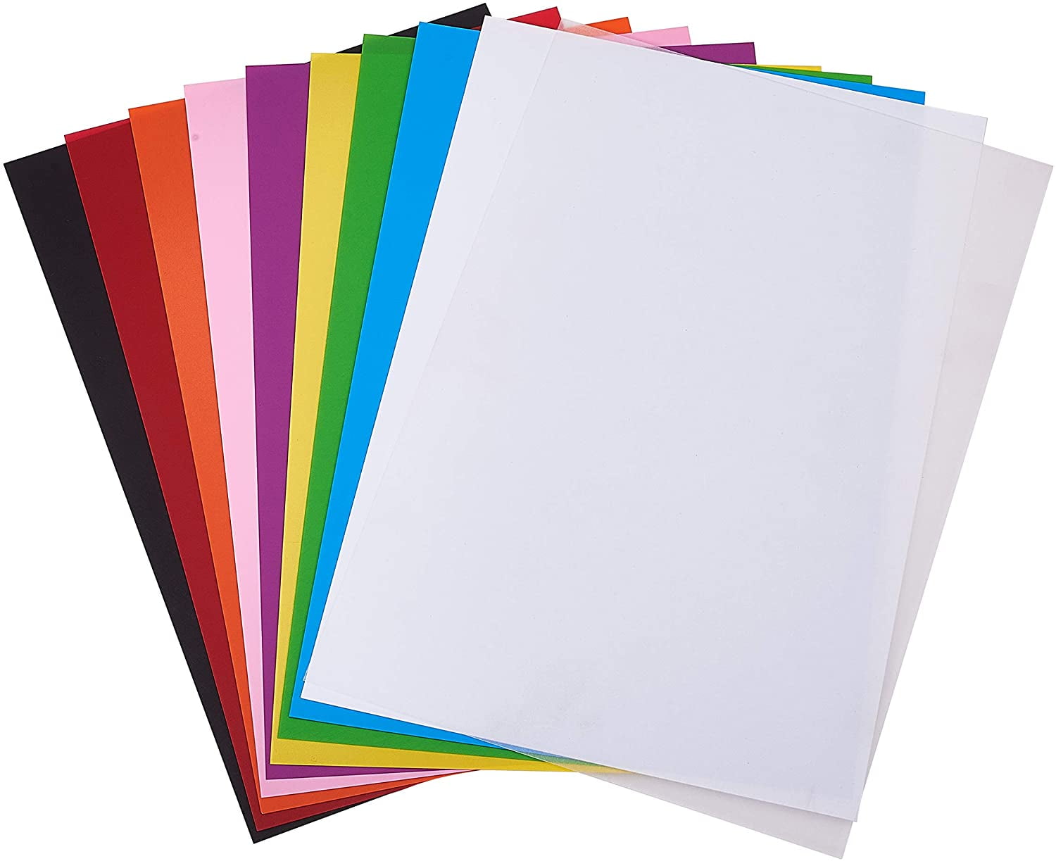 10 Sheets 11x7 Inch Heat Shrink Sheets Film Shrink Colorful Art Sheets ...