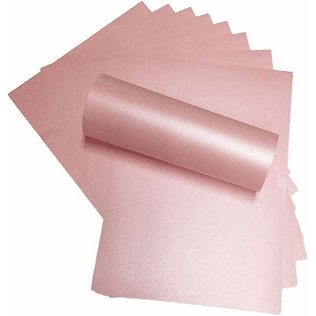 10 Sheets 12" x 12" Petals Pink Pearlescent Shimmer Paper Double Sided ...