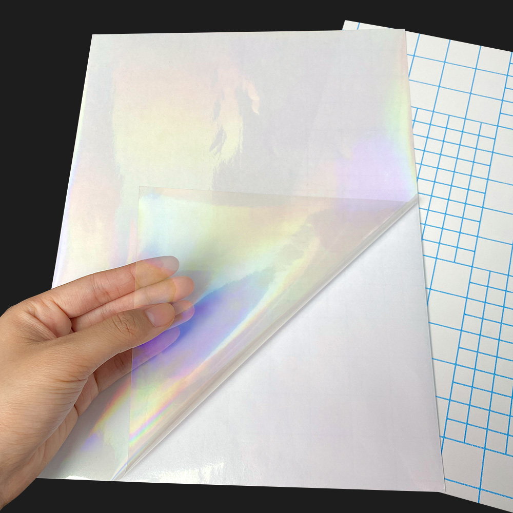 10 Sheets 15 Style A4 Transparent Holographic Overlay Lamination Film ...