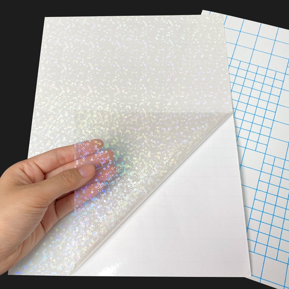 10 Sheets 15 Style A4 Transparent Holographic Overlay Lamination Film ...