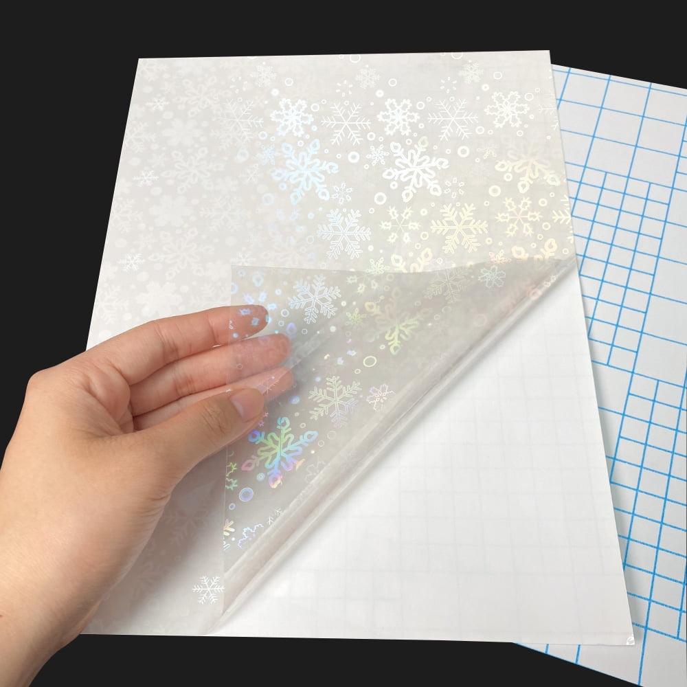 10 Sheets 15 Style A4 Transparent Holographic Overlay Lamination Film ...
