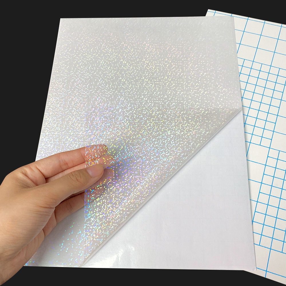 10 Sheets 15 Style A4 Transparent Holographic Overlay Lamination Film ...