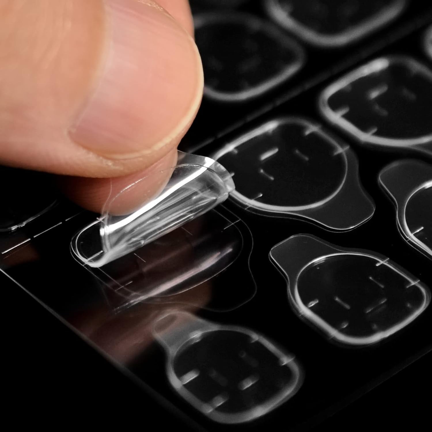 10 Sheets (240pcs) Double Side Glue il Sticker for Press on il Sticky ...